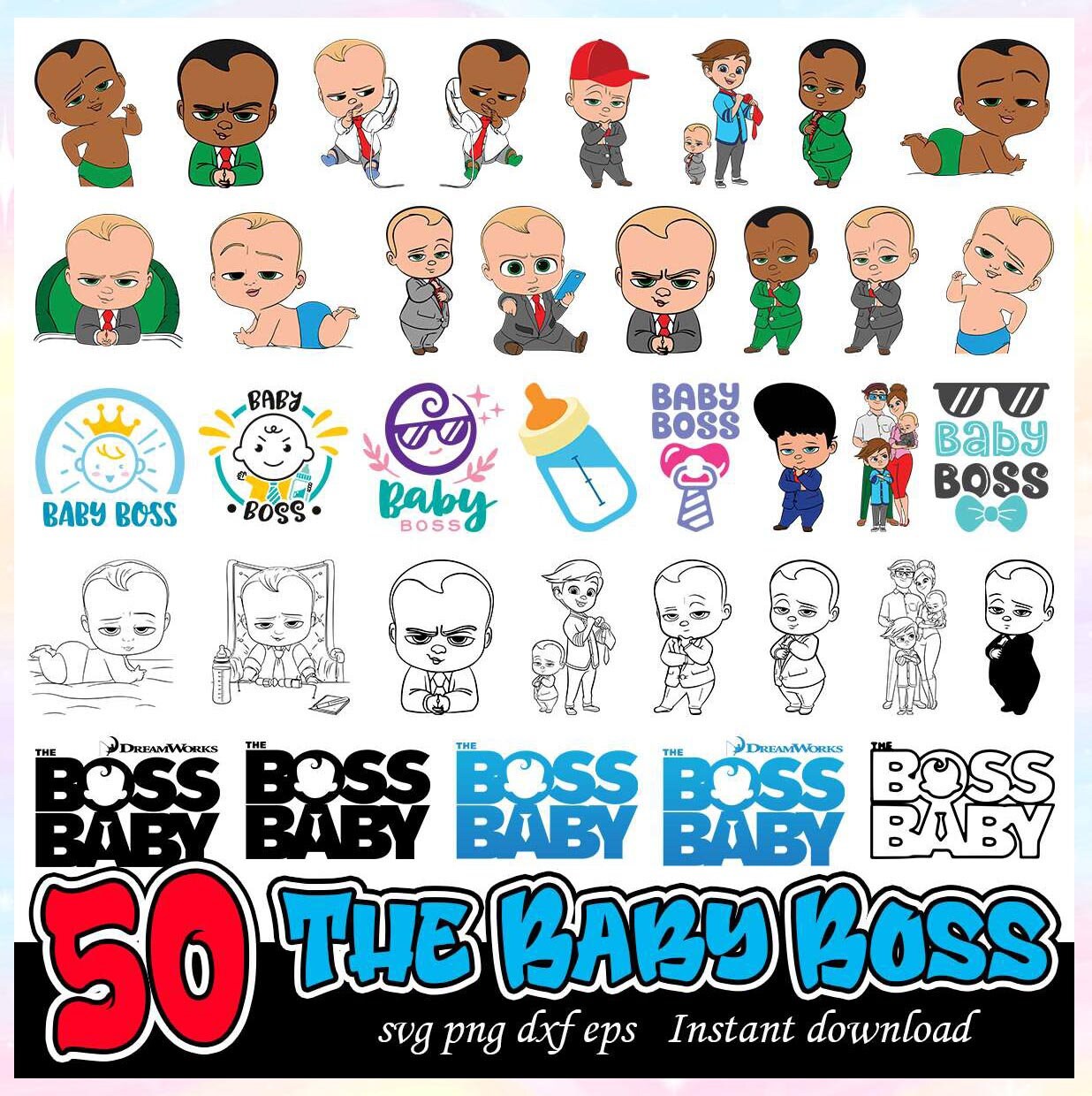 Boss Baby Boy Svg Files for Cricut, African American Boss Baby Boy ...