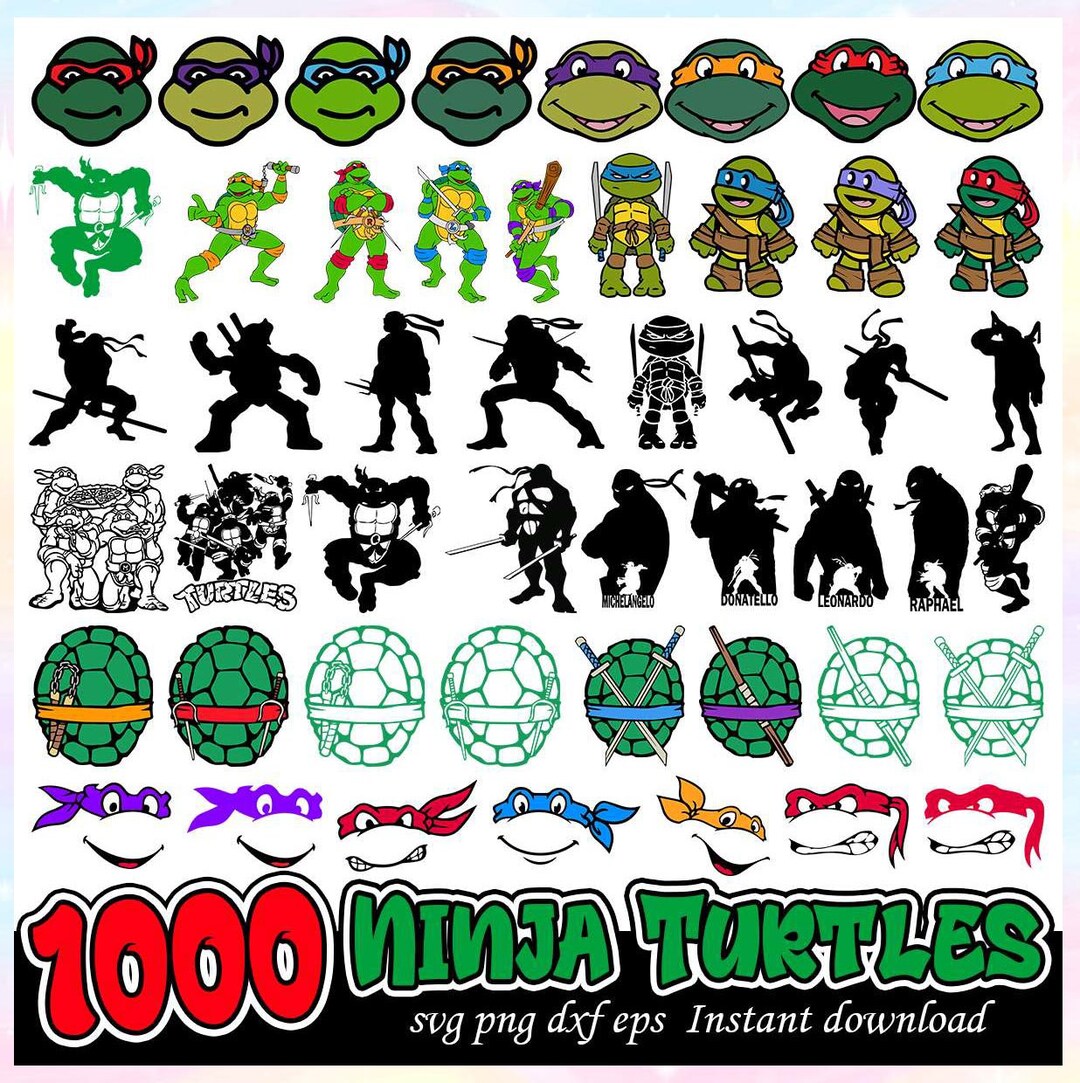 Ninja Turtles SVG, Ninja Tutles Png, High Quality Layered Files, Svg ...
