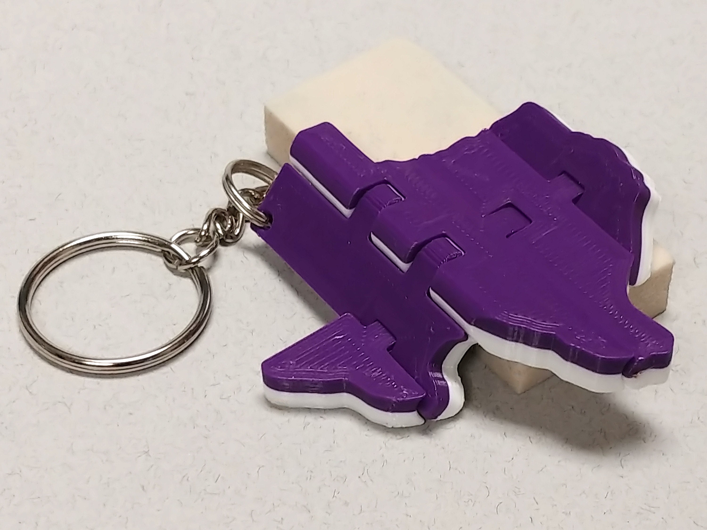 Flexible Texas Keychain in TCU Texas Christian University Hornfrogs 2 ...