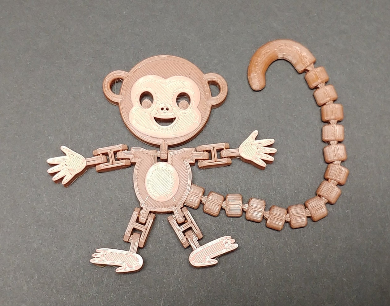 Cute Flexi Monkey, Flexible Toy, Fidget Toy - Etsy