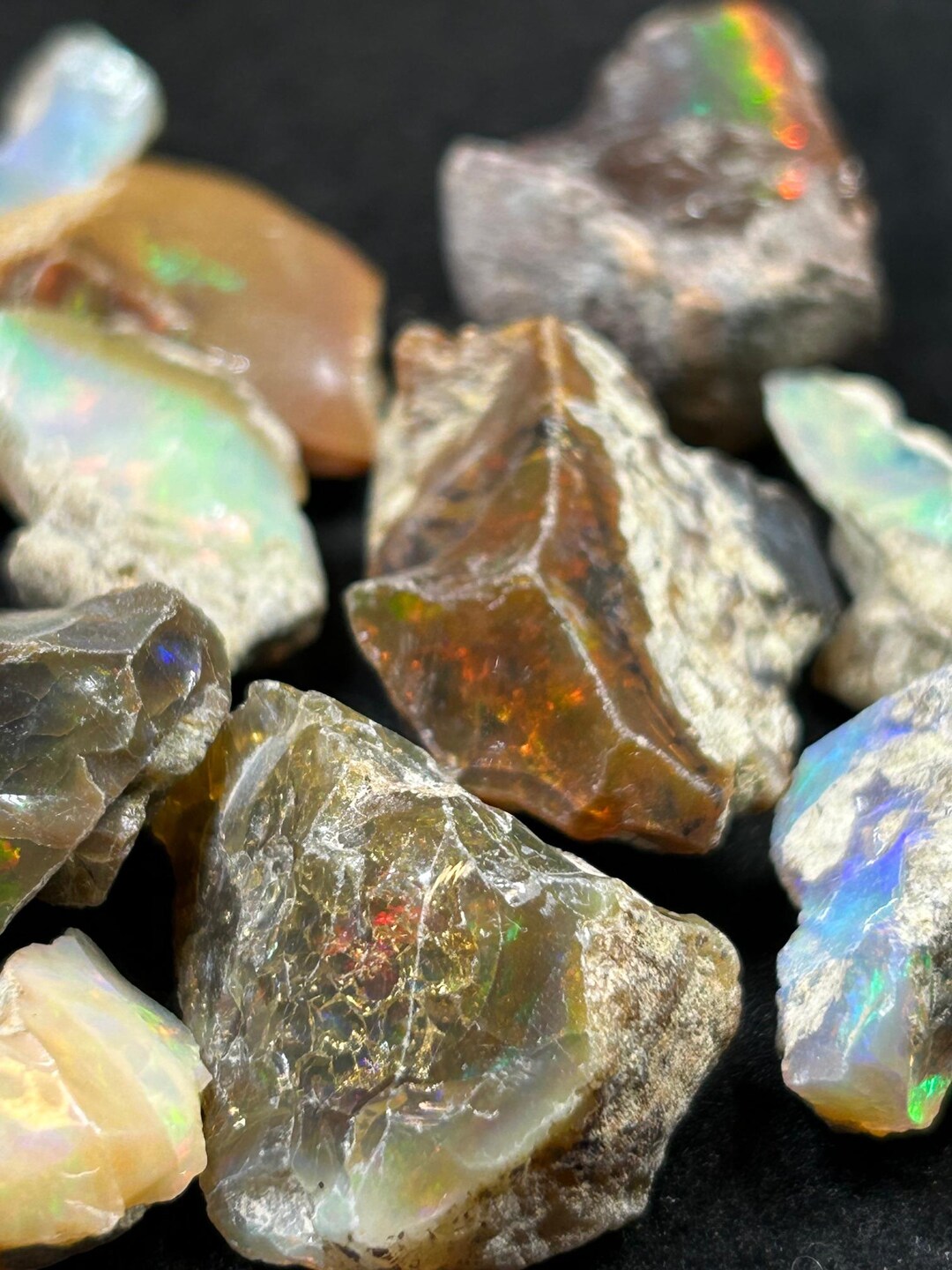 Precious Opals A-quality Various Types, Welo Opal, Fire Opal, Black ...