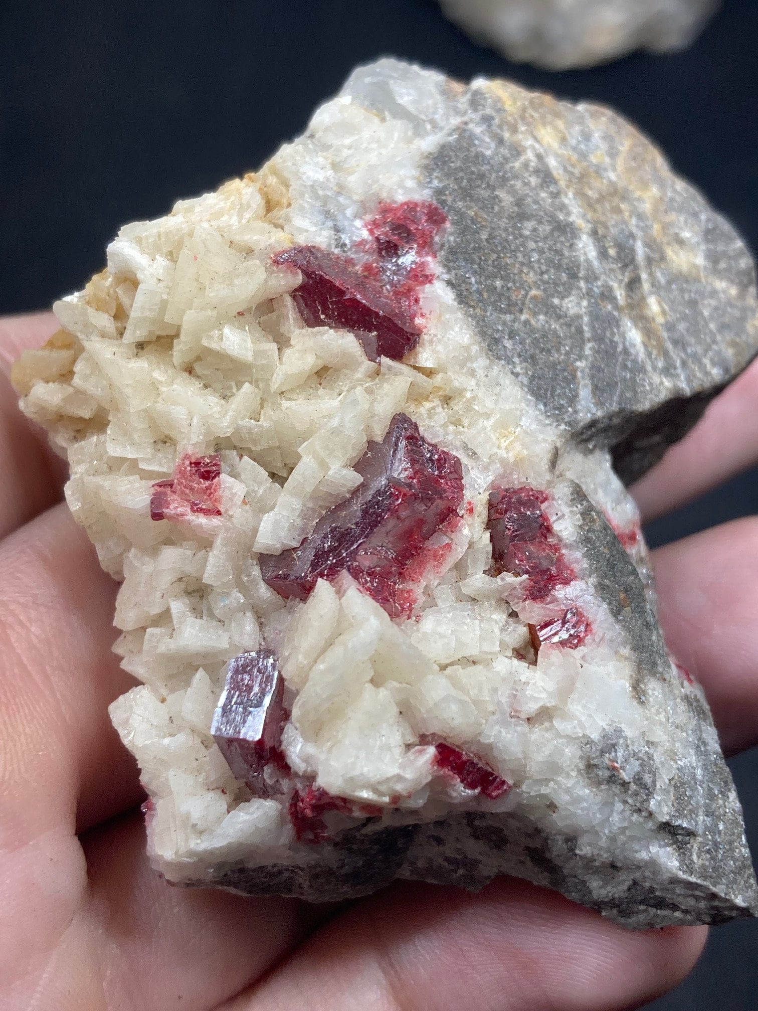 Cinnabar Cinnabar Crystals on Dolomite Matrix, Best Quality Collector's ...