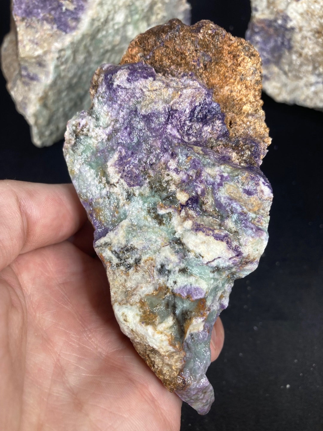 Tiffany Stone Raw Rarity Price per 100 Grams AAA Quality Phenakite Bertrandite Beryl Fluorite ...