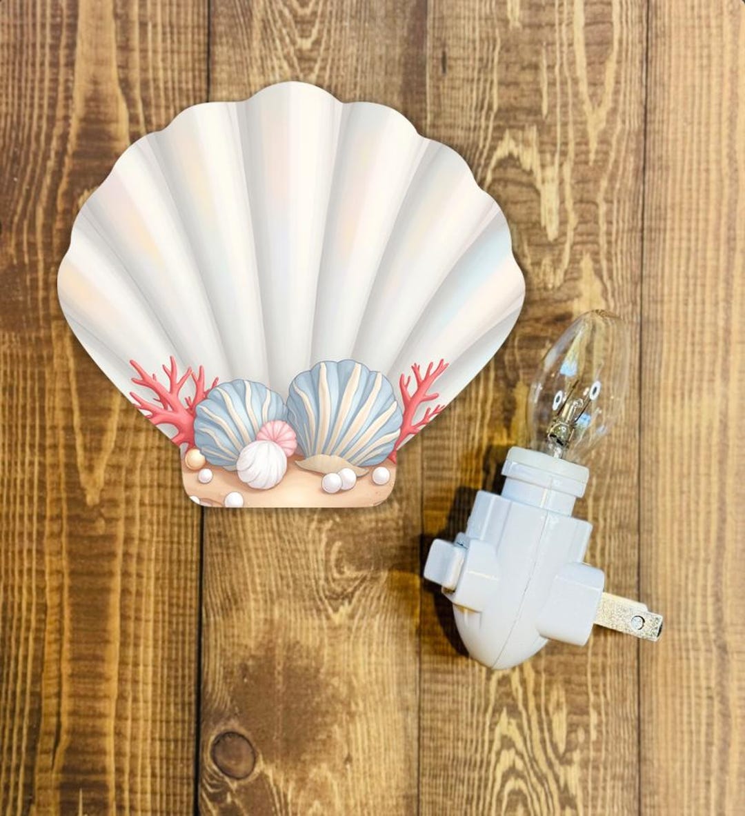 Sea Shell Night Light Digital Download | Sublimation | Digital Printing ...