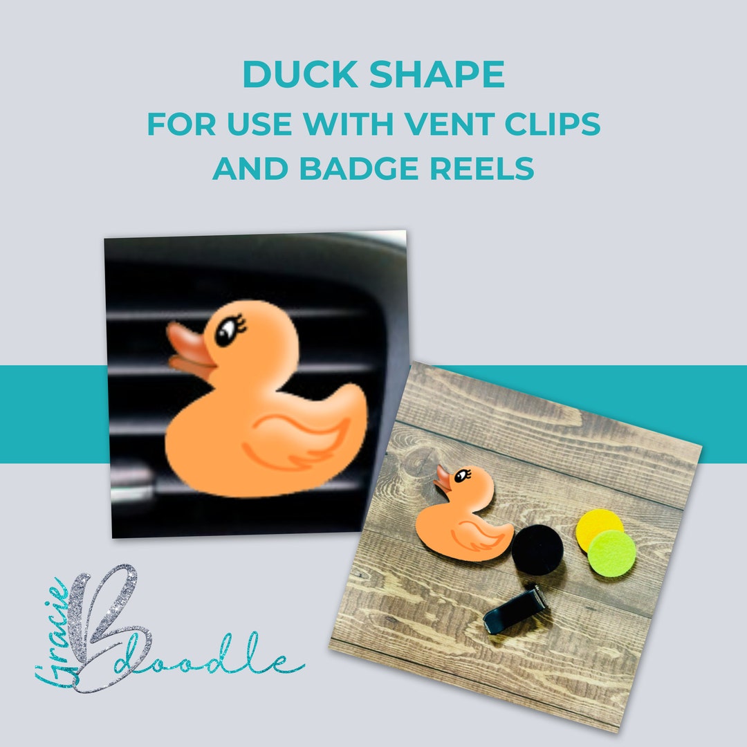 Duck Vent Clips & Badge Reels | Orange Duck Design | Sub Template ...