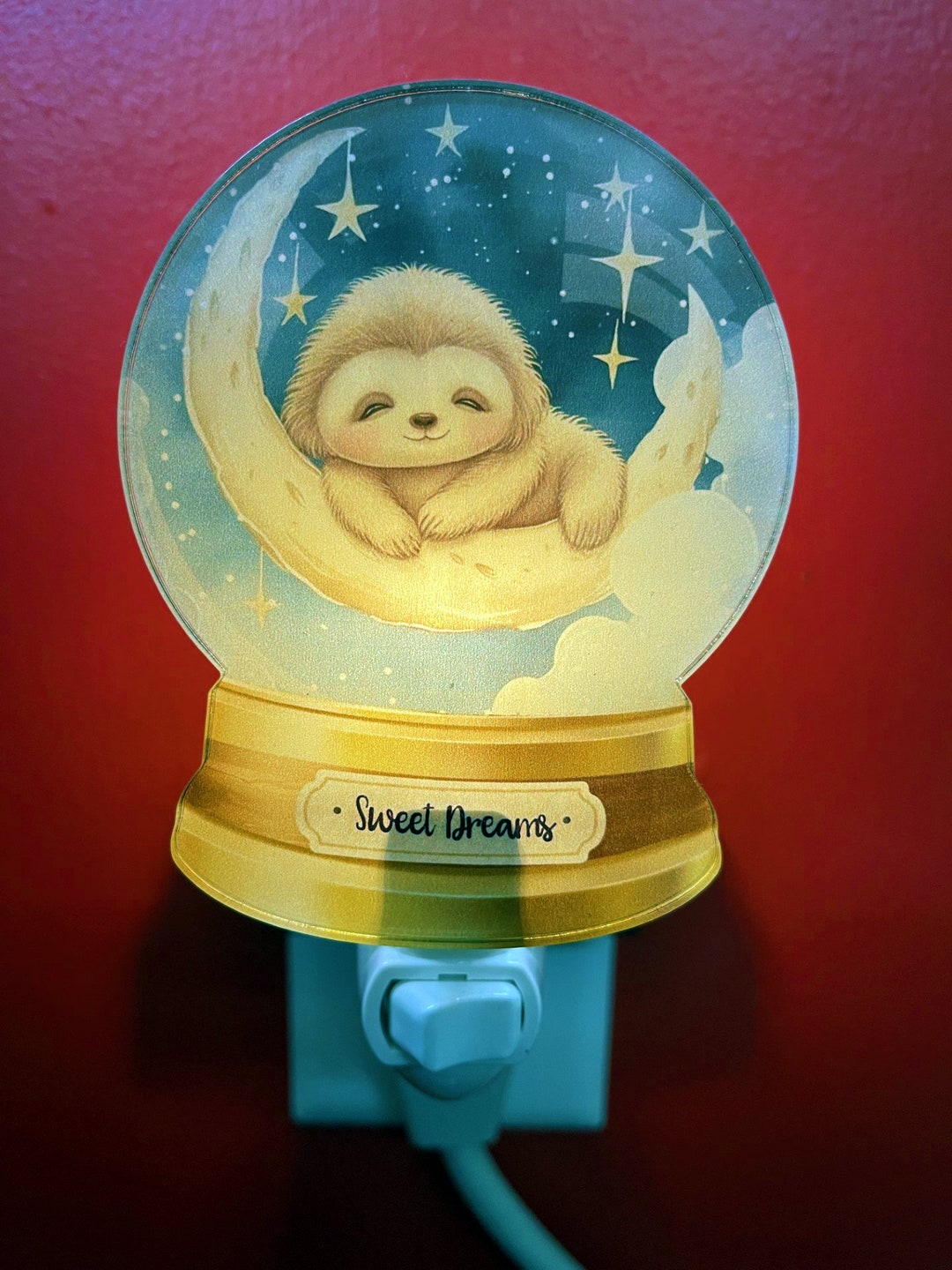 Baby Moon Sloth Snow Globe Element | Sublimation | Digital Printing - Etsy