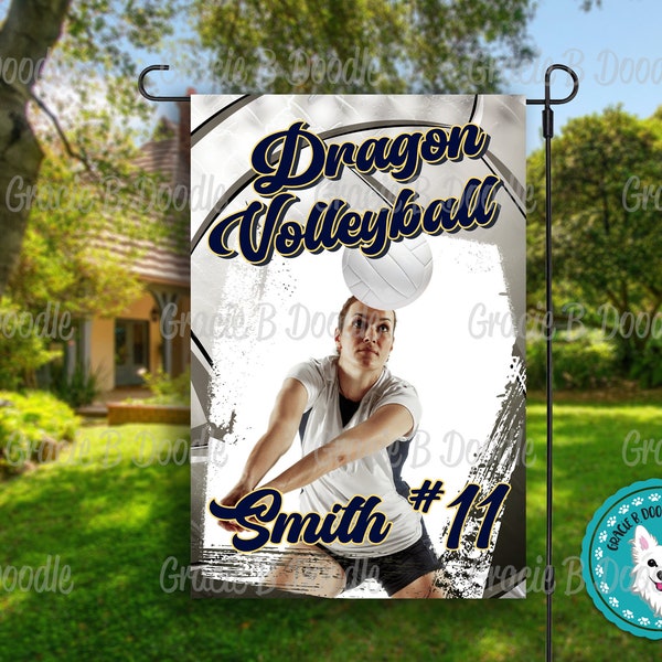 Volleyball Banner Template - Etsy