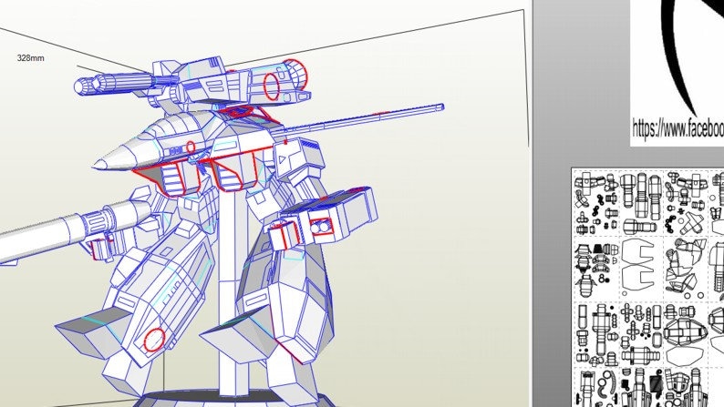 Robotech Macross Varitech Vf-1s Mod Guardian Papercraft Model - Etsy