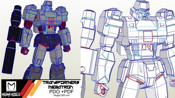 Papercraft Transformers Megatron pdo pdf - Etsy México
