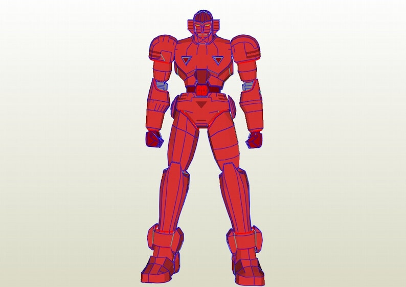 Papercraft pdo pdf Anime Red Baron baron rojo - Etsy México