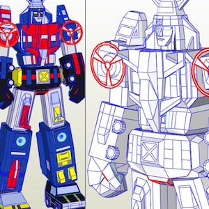 Voltron Vehicles DAIRUGGERXV Papercraft Model - Etsy UK