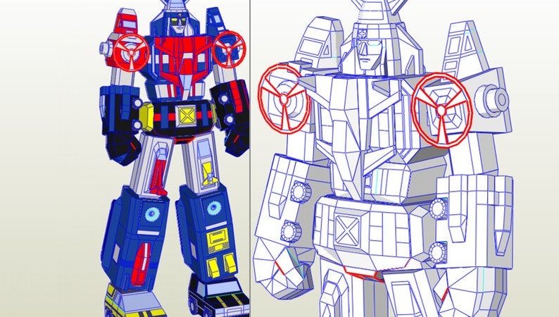 Voltron Vehicles DAIRUGGERXV Papercraft Model - Etsy
