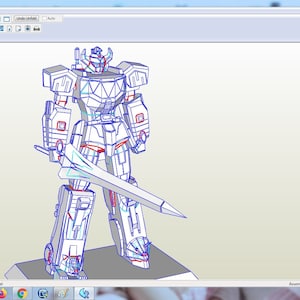 Papercraft Power Ranger Megazord Pdo Pdf - Etsy