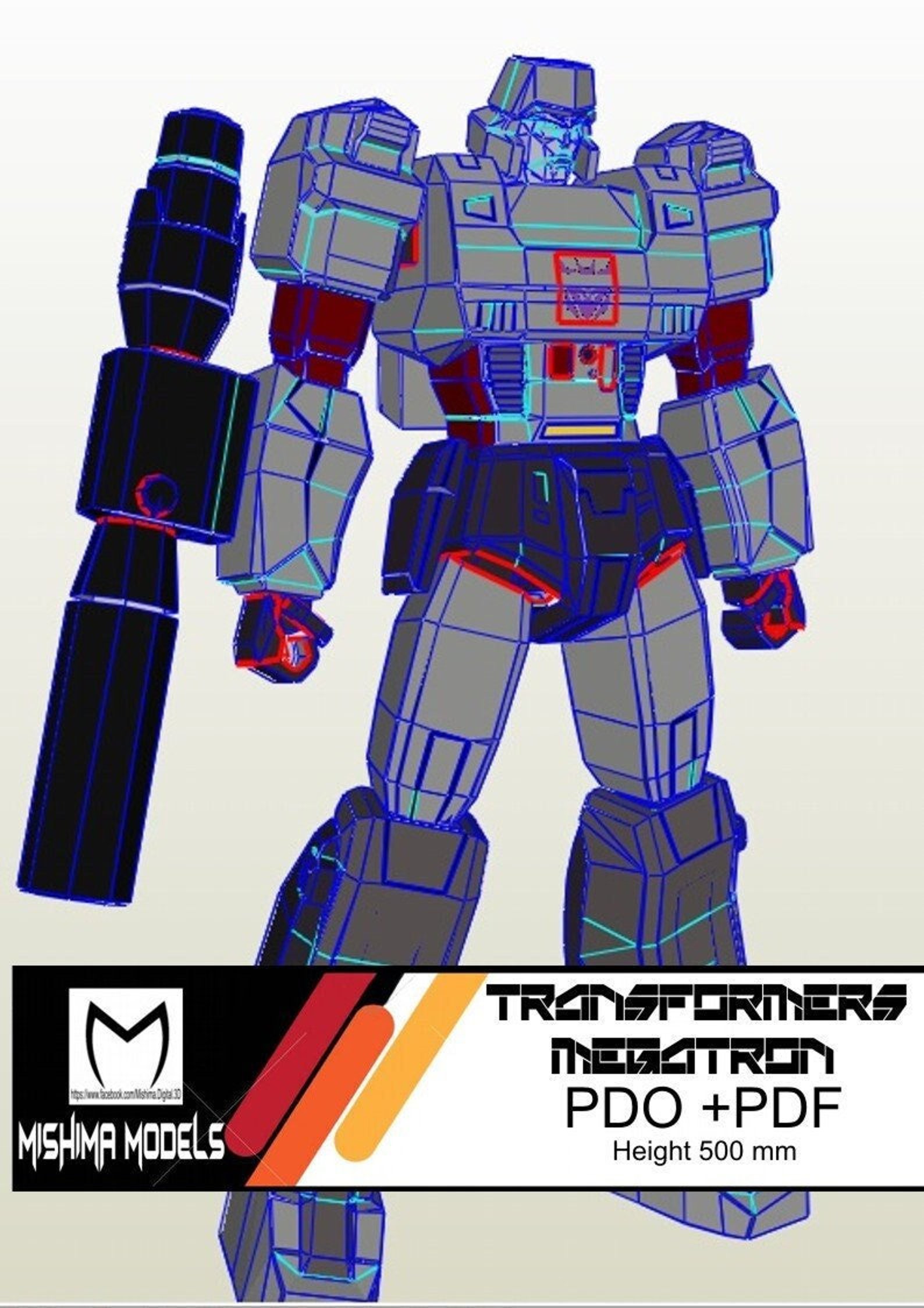 Papercraft Transformers Megatron Pdo Pdf - Etsy