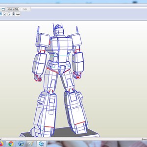 Papercraft Transformers Optimus Pdo Pdf - Etsy