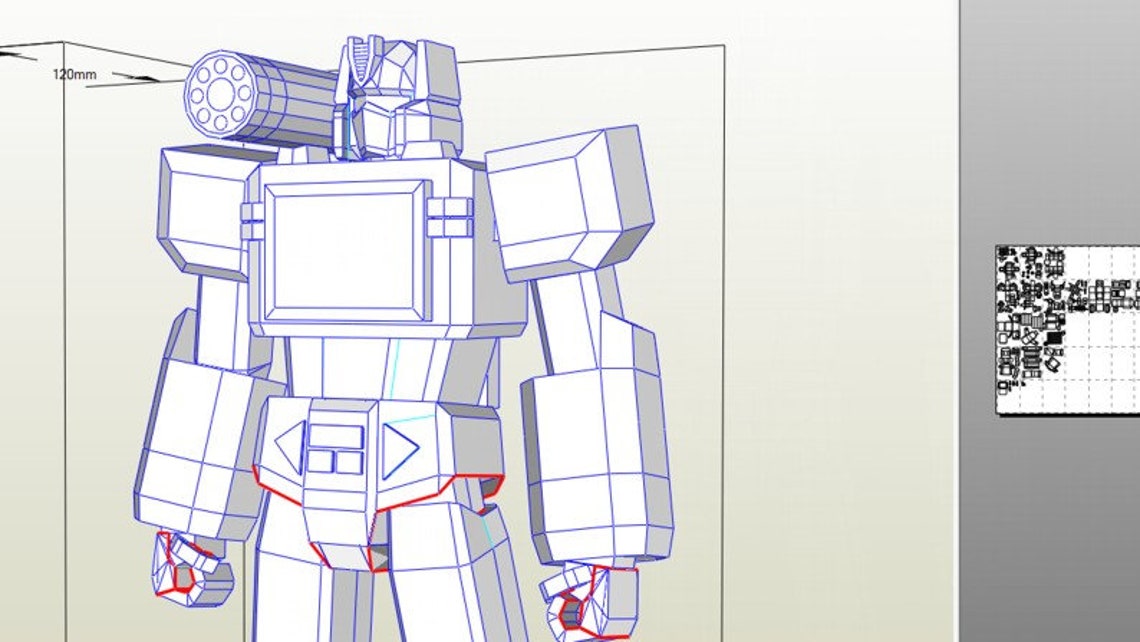 Papercraft Transformers Soundwave G1 - Etsy