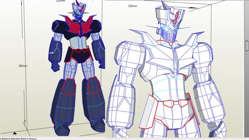 Mazinger Z Papercraft Model - Etsy