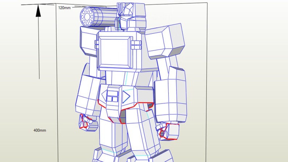 Papercraft Transformers Soundwave G1 - Etsy