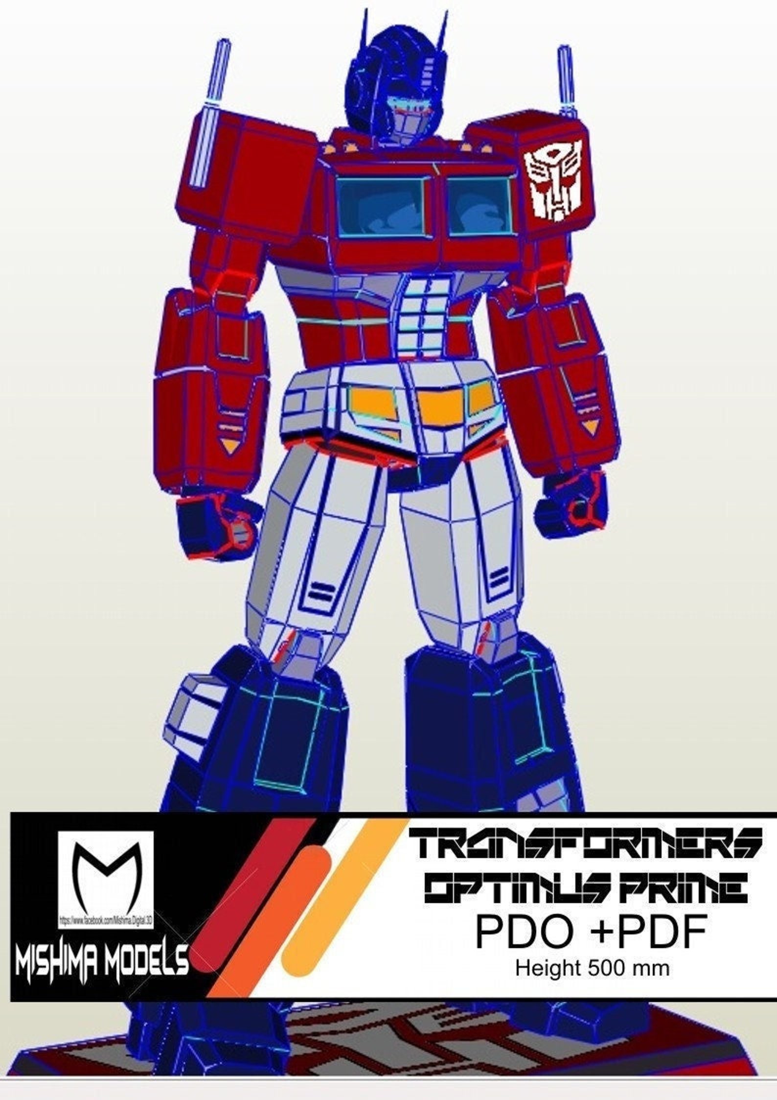 Papercraft Transformers Optimus Pdo Pdf - Etsy