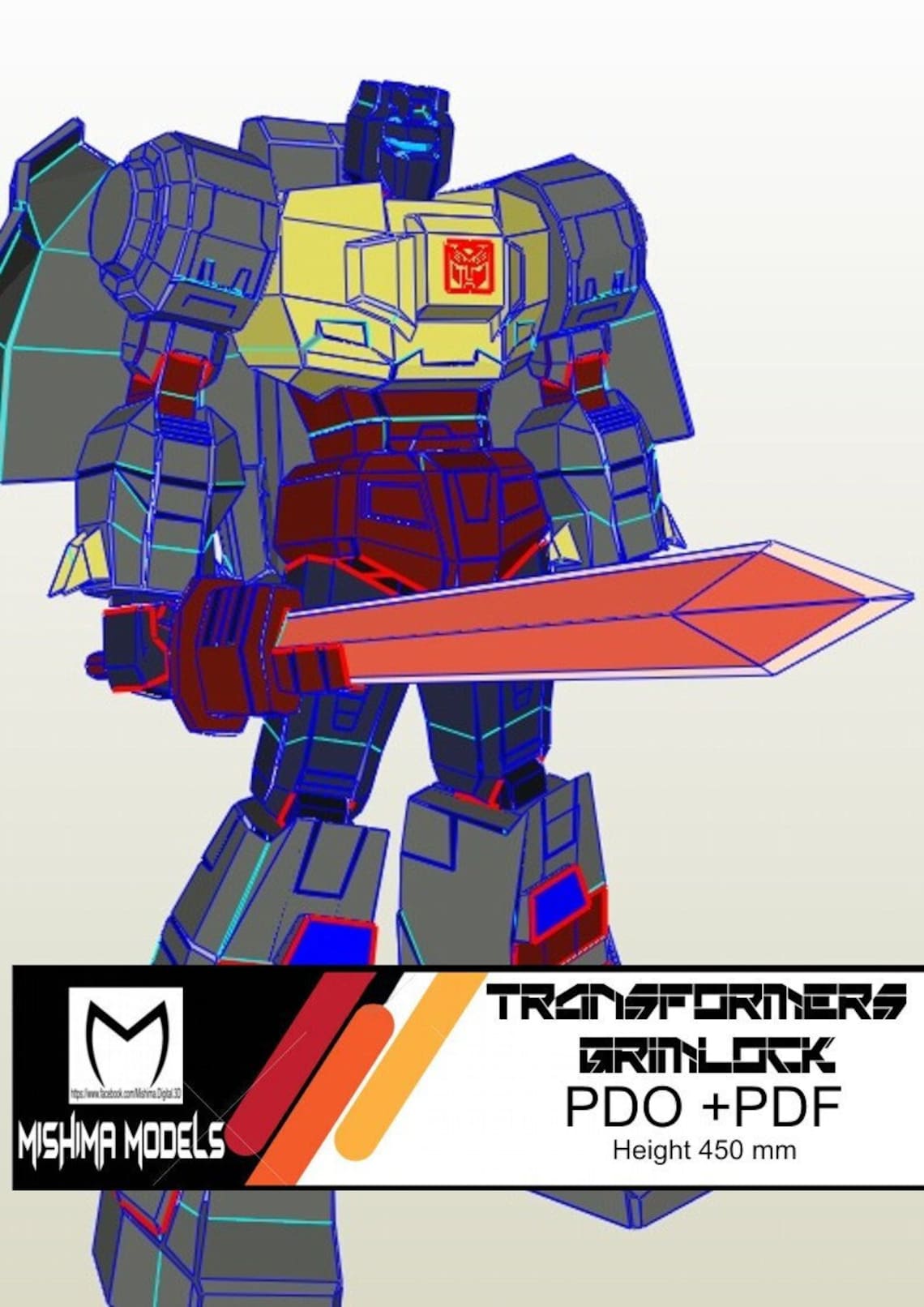 Papercraft Transformers Grimlock - Etsy