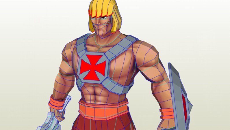 HE-MAN Papercraft Model - Etsy