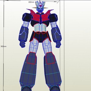 Mazinger Z Papercraft Model - Etsy