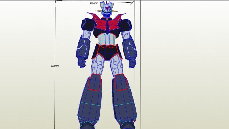 Mazinger Z Papercraft Model - Etsy
