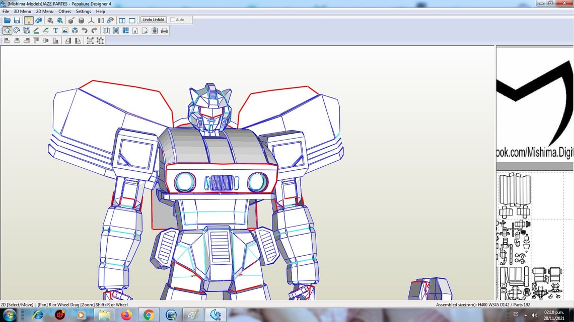 Papercraft Transformers Jazz Pdo Pdf - Etsy