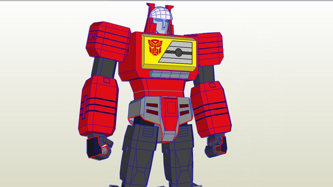 Papercraft Transformers Blaster Pdo - Pdf - Etsy