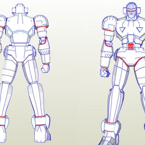 Papercraft pdo pdf Anime Red Baron (baron rojo) - Etsy España