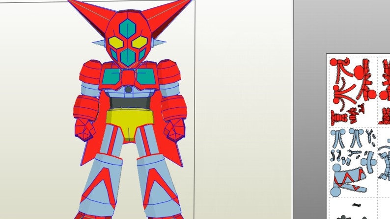 Getter Robo Papercraft Model - Etsy