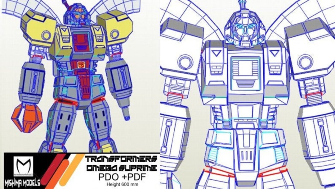 Papercraft Transformers Omega Suppresses Pdo Pdf - Etsy