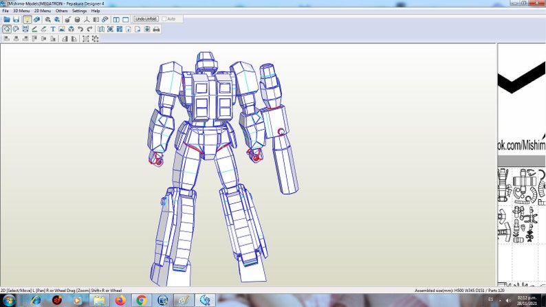 Papercraft Transformers Megatron Pdo Pdf - Etsy