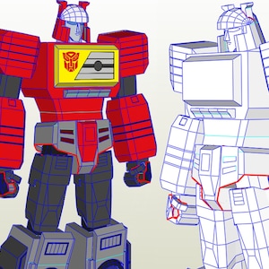 Papercraft Transformers Blaster Pdo - Pdf - Etsy