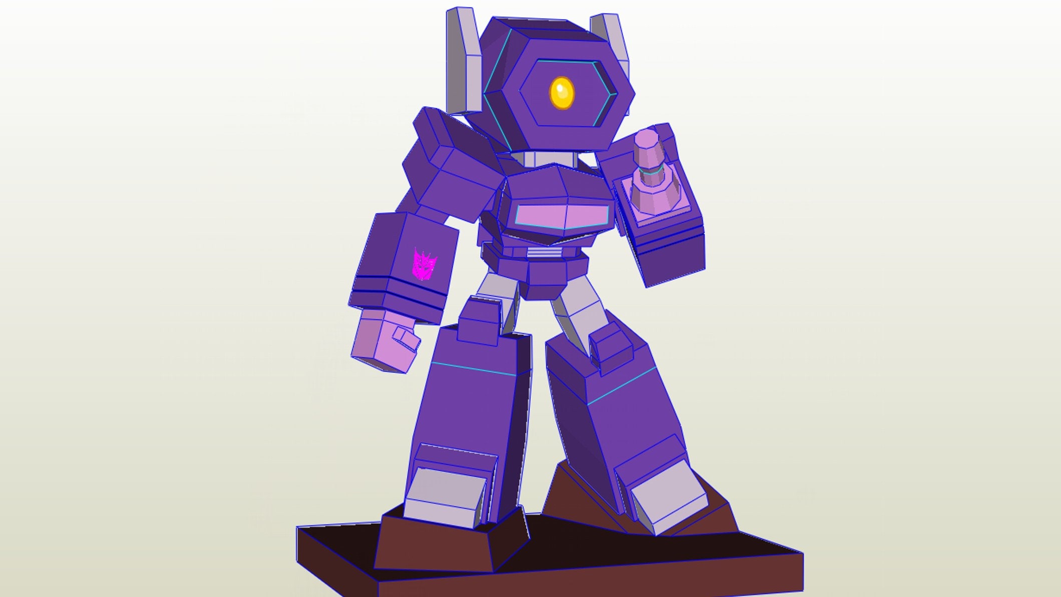 Transformers SD Papercraft Bumblebee Sd - Ironhide Sd - Shockwave Sd ...