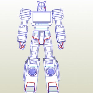 Papercraft Transformers Blaster Pdo - Pdf - Etsy