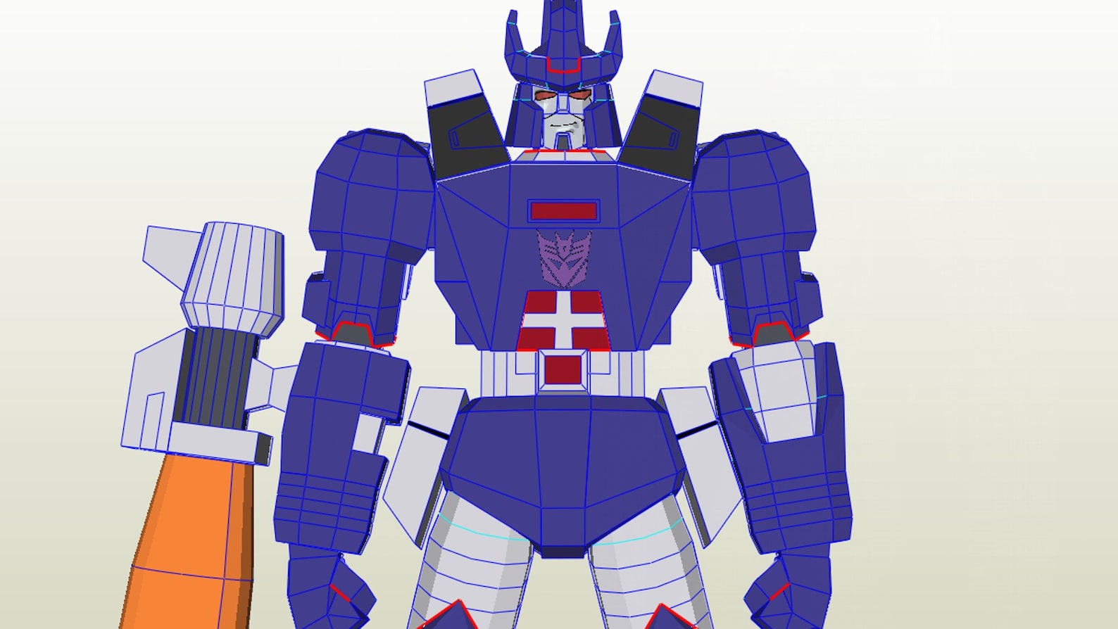Papercraft Transformers Galvatron Pdo -pdf - Etsy