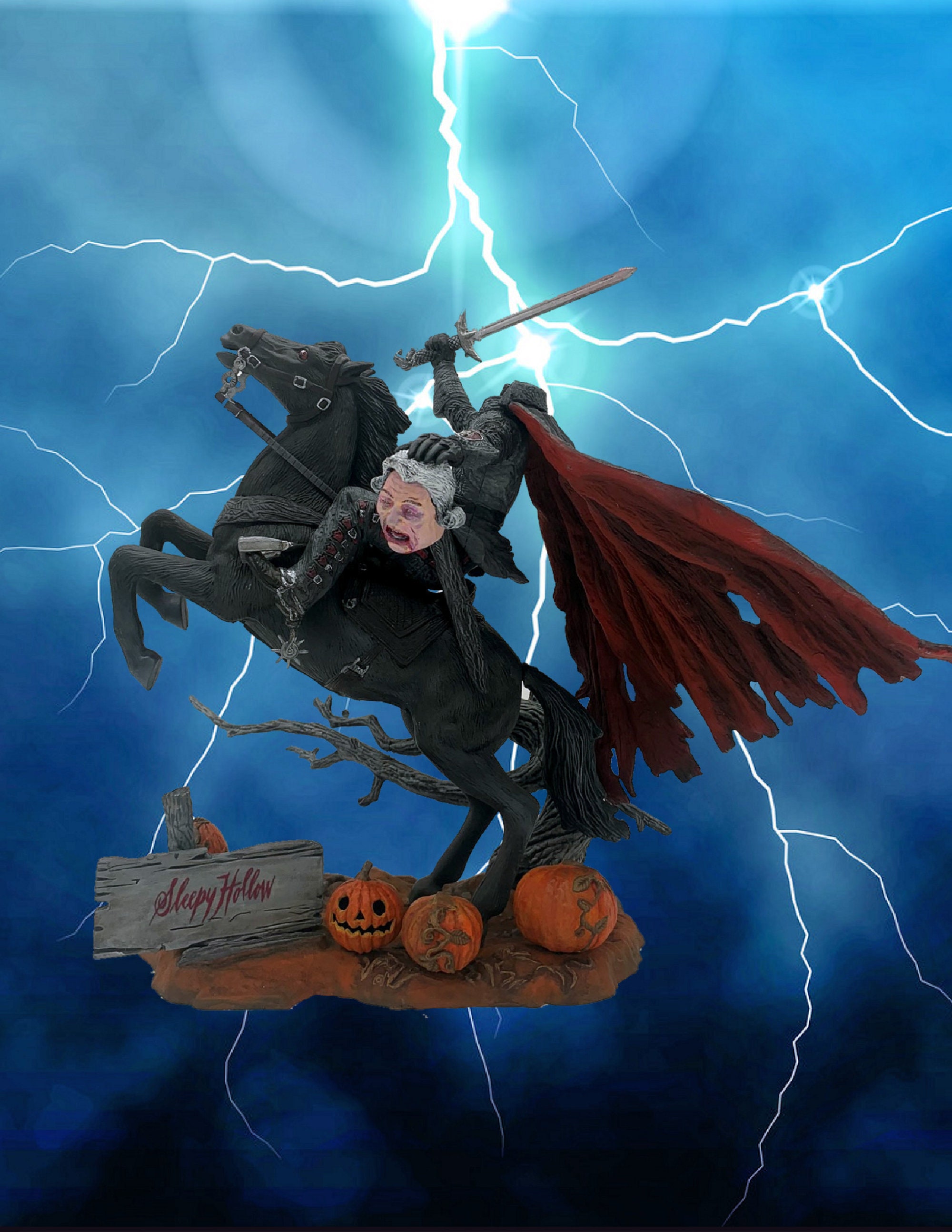 Headless Horseman Figurine - Etsy