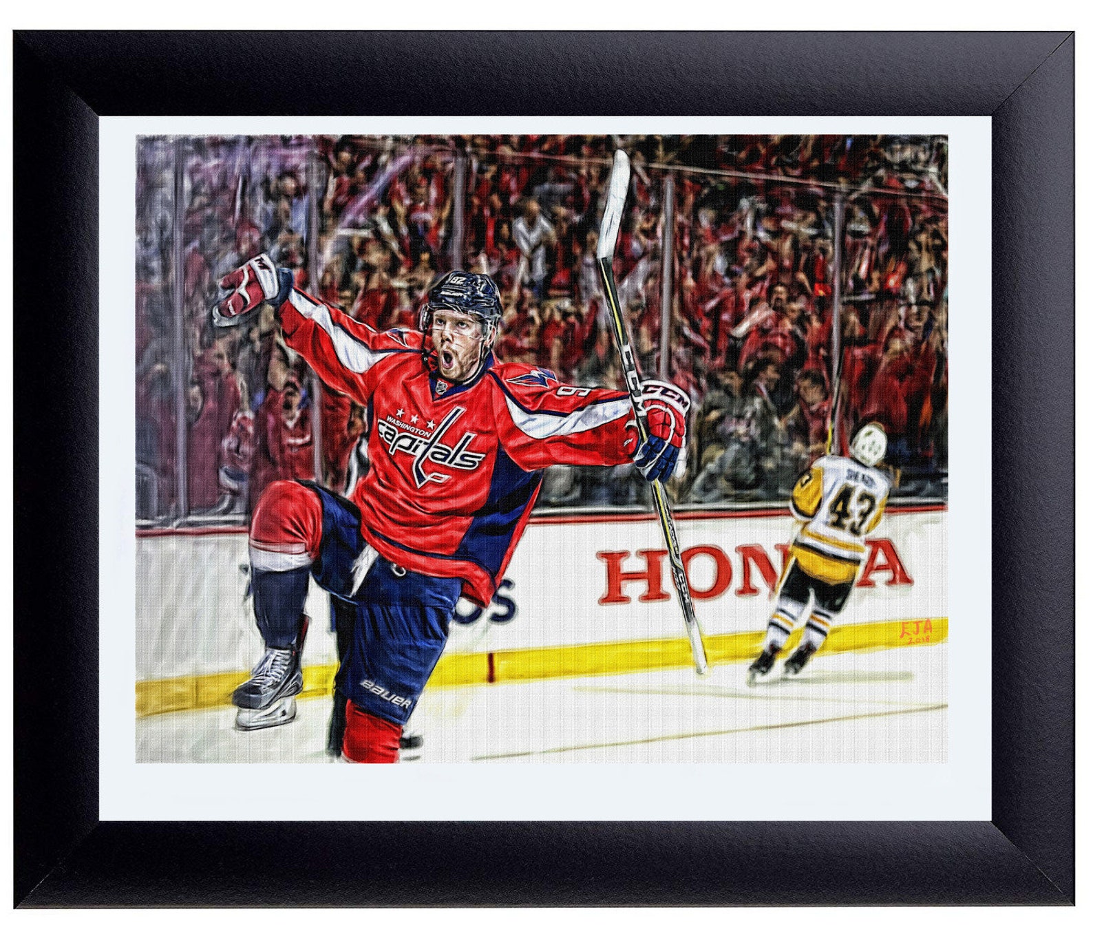 Hockey Paintings Hockey Artwork Hockey Gifts Hockey Gift - Etsy