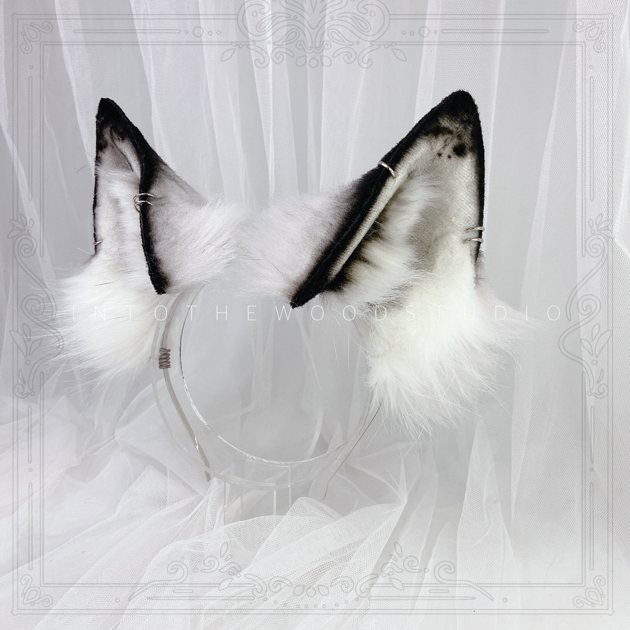 FOX EARS : Light Grey | Etsy