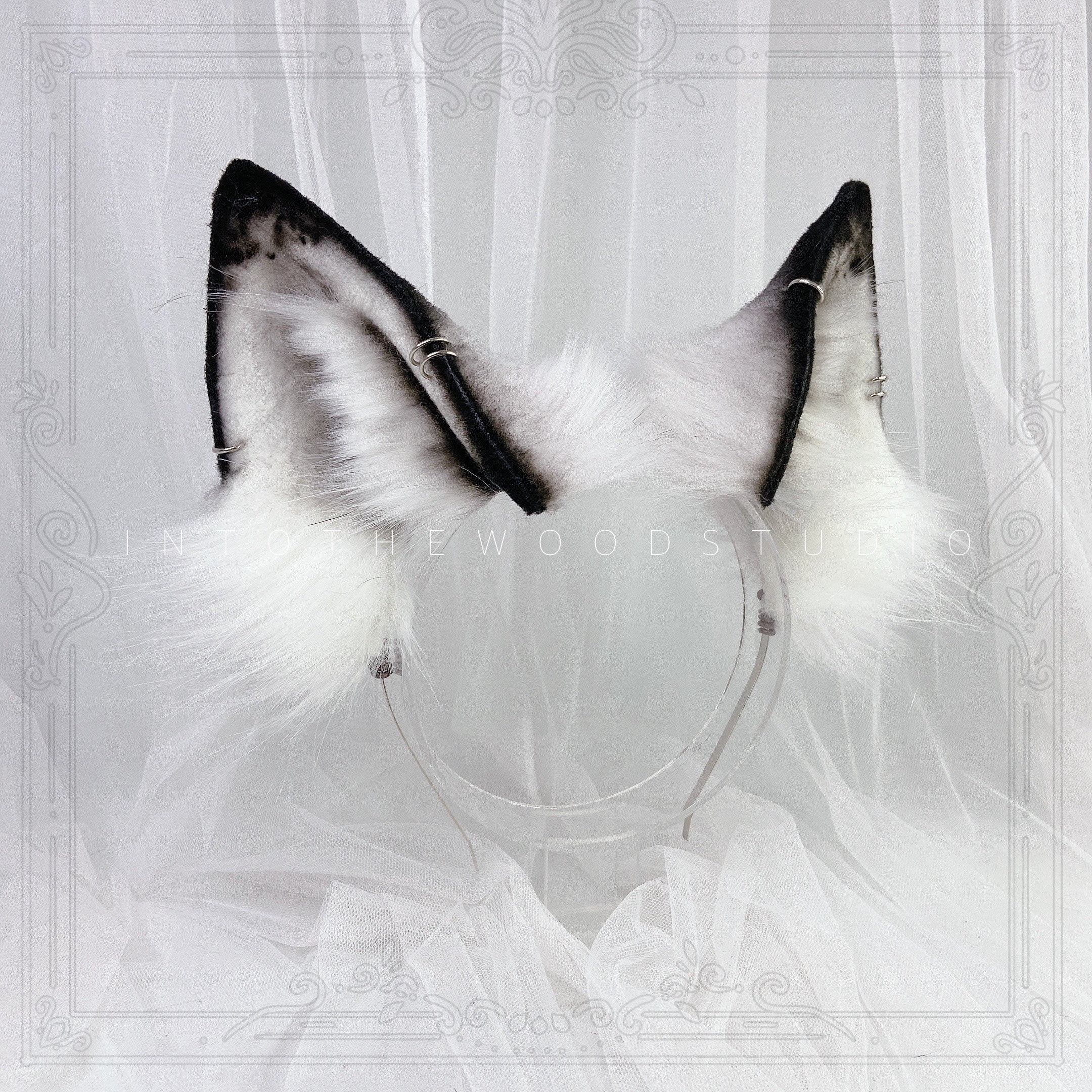 FOX EARS : Light Grey | Etsy