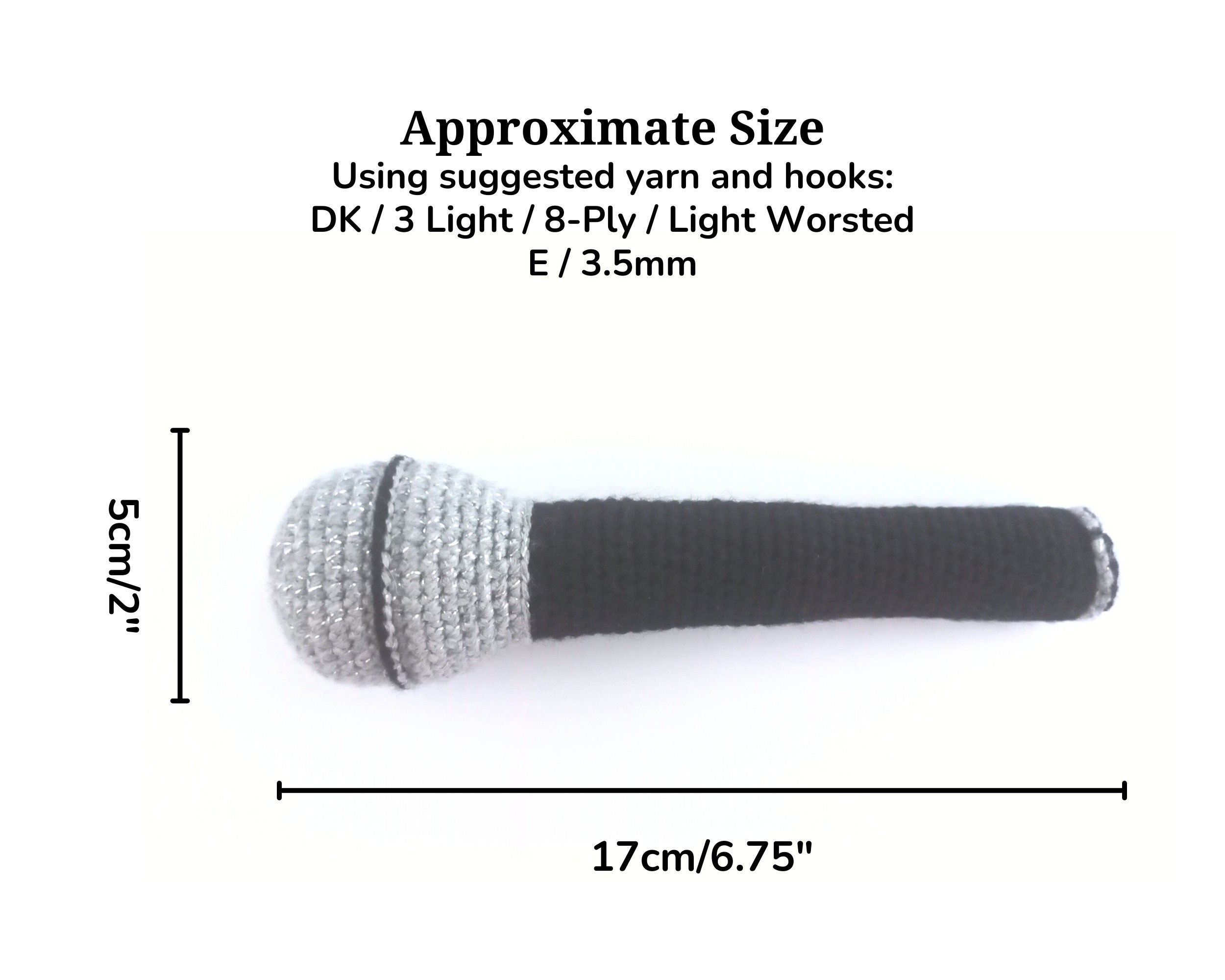 Microphone Prop Amigurumi Crochet Pattern English Only - Etsy