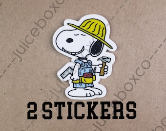 Construction Worker Stickers.hh | Etsy