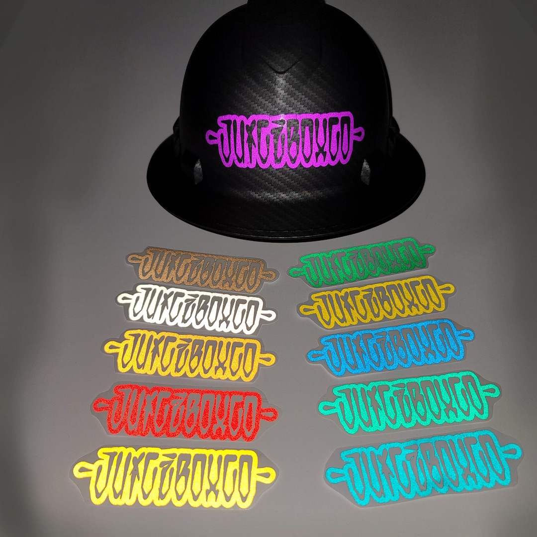 Reflective Vinyl Name Decals - Etsy