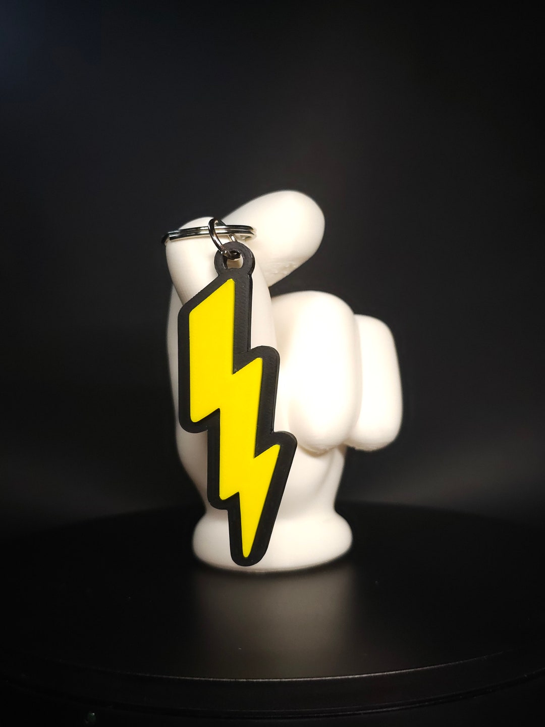 Lightning Bolt Keychain - Etsy