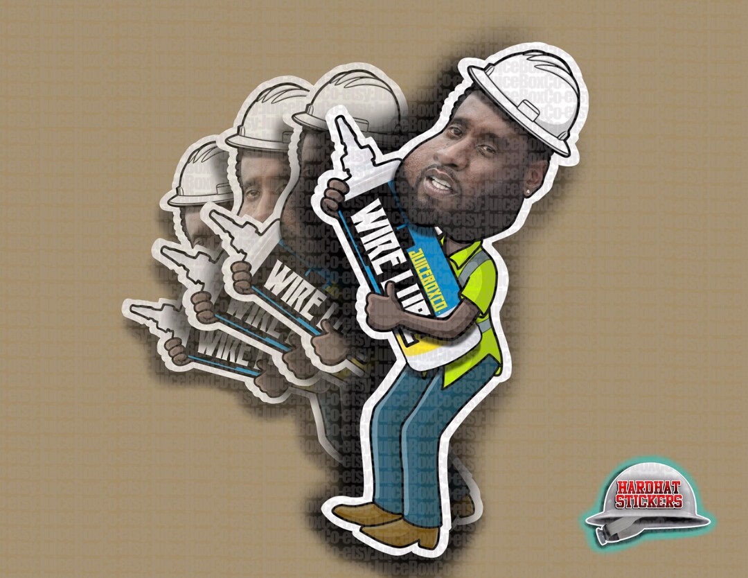 Diddy Wire Lube Funny Meme Hard Hat Sticker or Magnet - Etsy