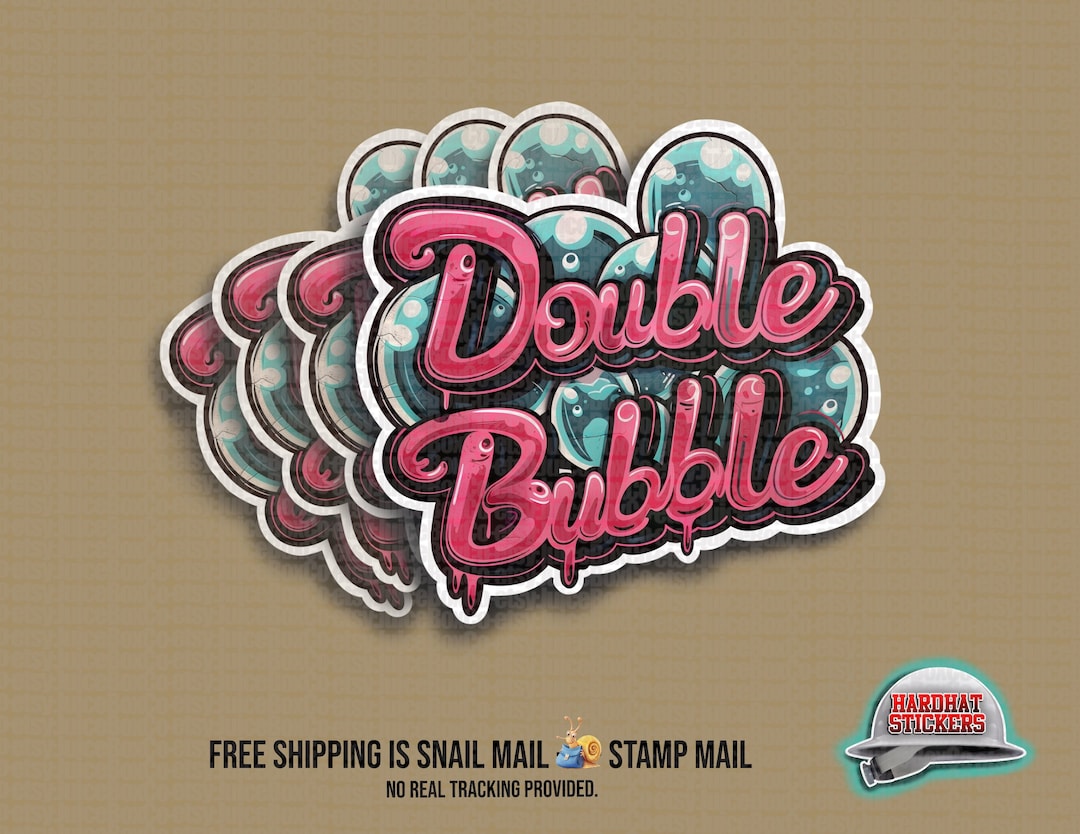 Double Bubble Sticker or Magnet - Etsy