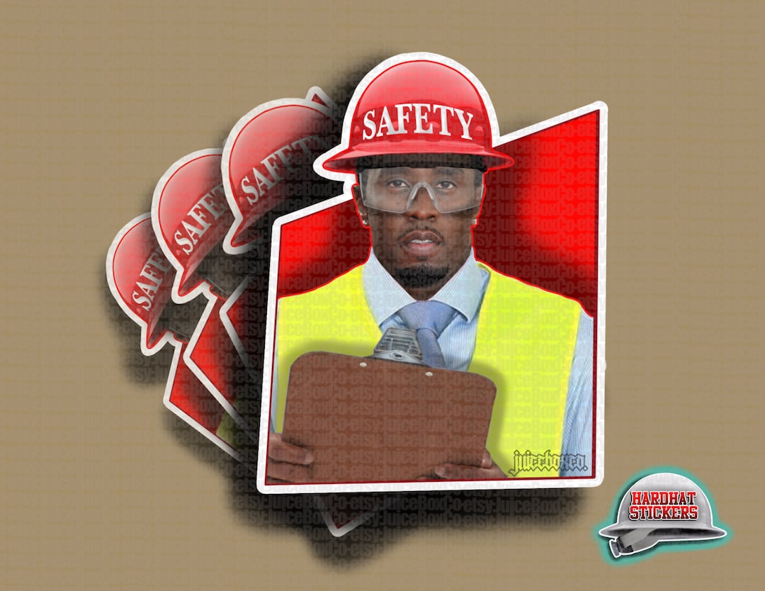 The Diddy Safety Guy Meme Sticker - Etsy