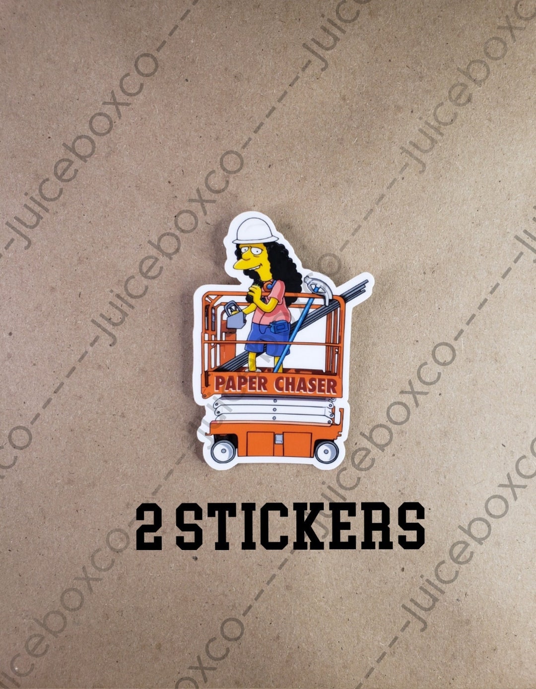 Paper Chaser Scissor Lift Electrician Sticker or Magnet - Etsy