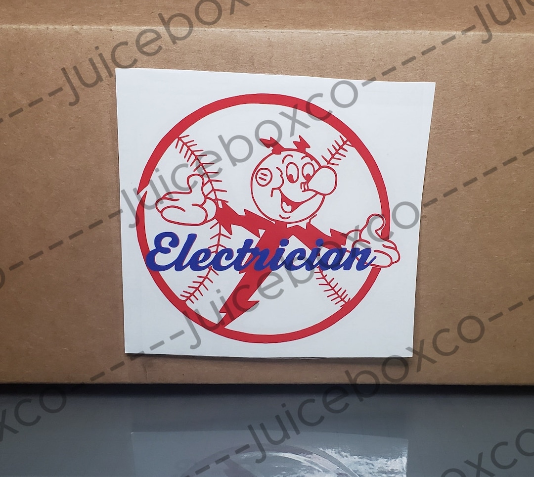 Reddy Kilowatt Electrician Decal Vinyl - Etsy